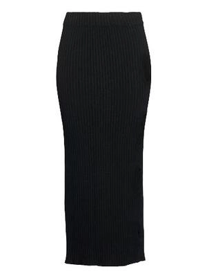 Liviana Conti Ribbed-knit Midi Skirt - Black