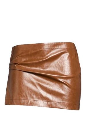 CARLA G. Mini Skirt - Brown