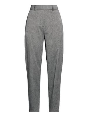 CARLA G. Tapered Flannel Pants - Grey