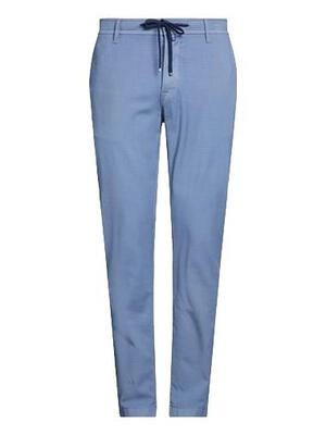 JACOB COHЁN Houndstooth Cotton, Virgin Wool, And Elastane Pants - Blue