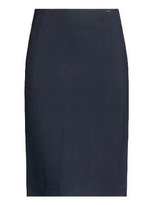 KAOS Midi Skirt In Midnight Viscose Blend - Blue