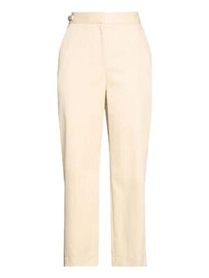 Agnona Wool, Cotton, And Elastane Straight-leg Pants - Beige