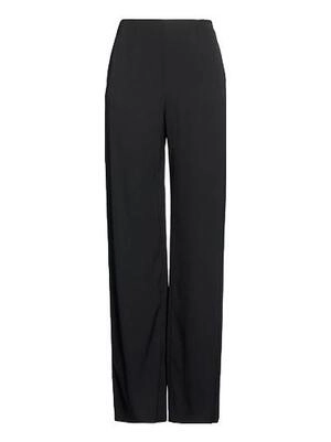 Agnona Wide-leg Viscose And Wool Crepe Pants - Black