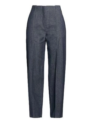 Agnona Cotton Wool Polyamide Elastane Tapered Flannel Pants - Blue