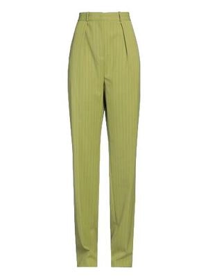 Elisabetta Franchi Tailored Pinstriped Tapered Pants - Lime Green