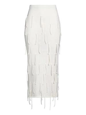 Liviana Conti Wool And Polyamide Midi Skirt - White