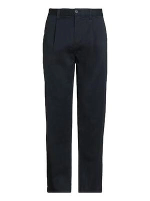 Armani Exchange Cotton Elastane Tapered Leg Pants - Navy