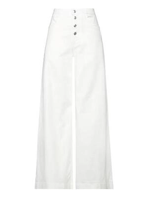 DEPARTMENT 5 Cotton Gabardine Wide-leg Pants - White