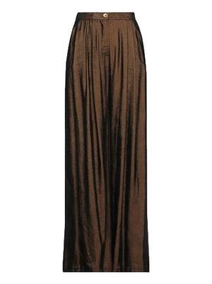 Momoni Wide-leg Velvet Pants - Brown