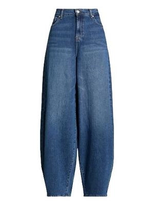 7 For All Mankind High Waisted Baggy Jeans - Blue