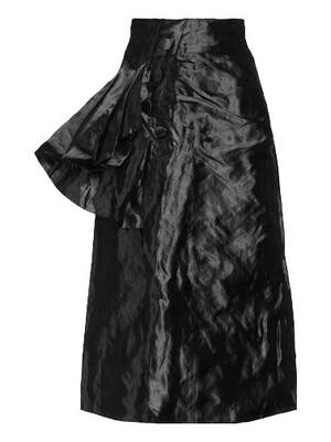 MAISON MARGIELA Metallic Midi Skirt - Black