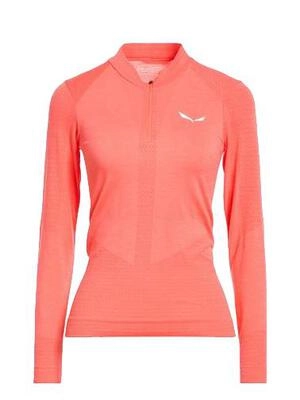SALEWA Wool And Polyamide Base Layer T-shirt - Coral