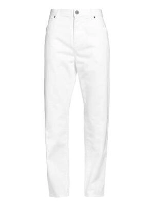 Balmain Cotton Denim Jeans - White