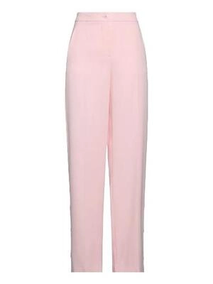 Moschino Wide Leg Tailored Crepe Pants - Pink