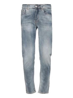 LIU •JO MAN Cotton Blend Skinny Fit Jeans - Blue