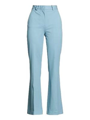 CIRCOLO 1901 Flared Piqué Cotton Stretch Pants - Slate Blue