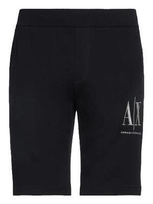 Armani Exchange Cotton French Terry Shorts - Midnight Blue