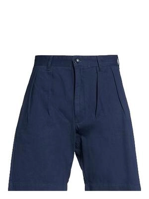 SERVICE WORKS Midnight Organic Cotton High-waisted Shorts - Blue