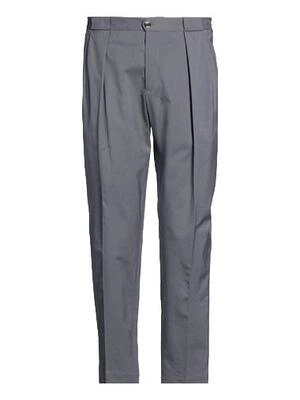 BRIGLIA 1949 Virgin Wool Blend Tapered Cropped Pants - Charcoal