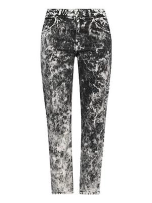 Dolce & Gabbana High Waisted Straight Leg Tapered Jeans - Black