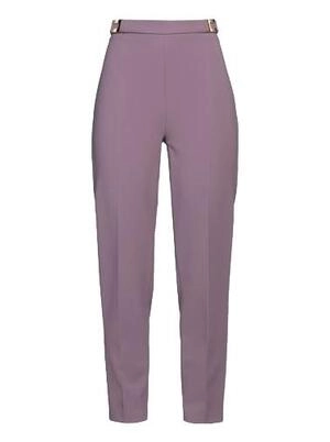 Elisabetta Franchi Tapered Crepe Pants - Mauve