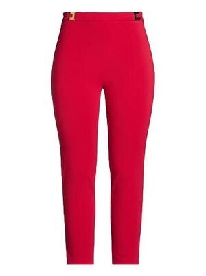 Elisabetta Franchi Tapered Crepe Pants - Red