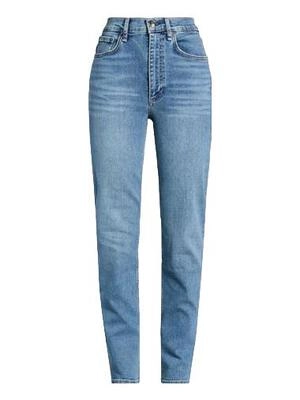 Rag & Bone High Waisted Skinny Jeans - Blue