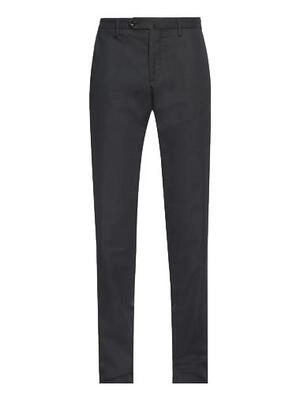 Incotex Twill Tapered Leg Chino Pants - Black