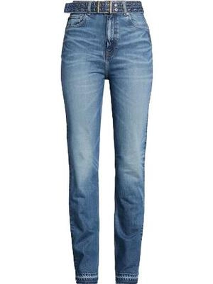 GANNI Straight-leg Organic Cotton Blend Jeans - Blue