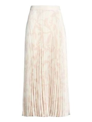 Agnona Pleated Maxi Skirt - Beige