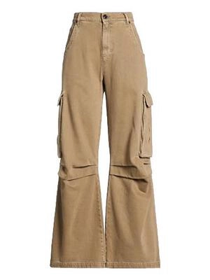 SEMICOUTURE Cotton Cargo Jeans - Beige