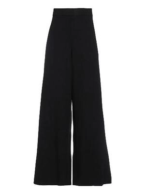 BALLANTYNE Wool Wide-leg Knit Pants - Black