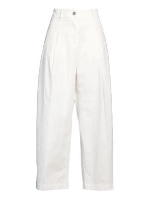 Fabiana Filippi Cotton Stretch Wide Leg Pants - Ivory