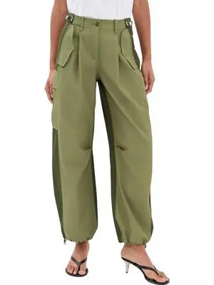 3.1 Phillip Lim Curved Cargo Utility Pants - Olive/pine