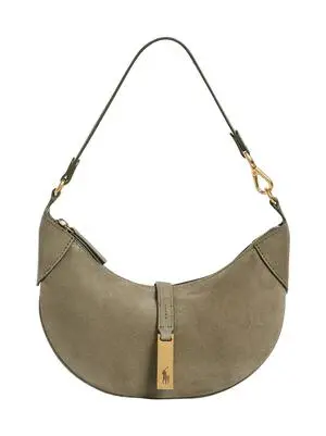 Polo Ralph Lauren Polo Ralph Lauren Suede Mini Shoulder Bag Light Olive