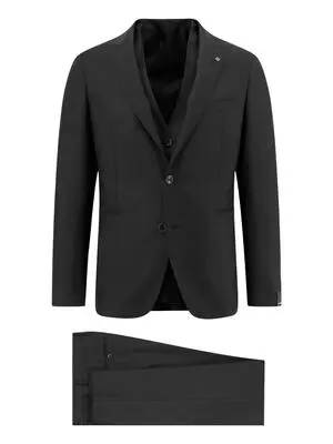Tagliatore Single-breasted Tailored Suit - Black