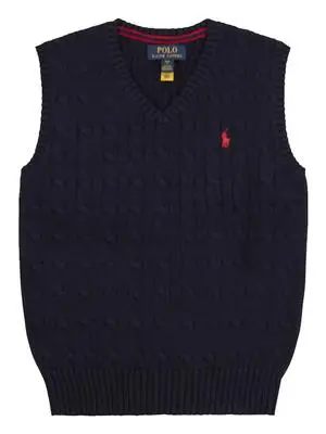 Polo Ralph Lauren Sleeveless V-neck Jumper - Black