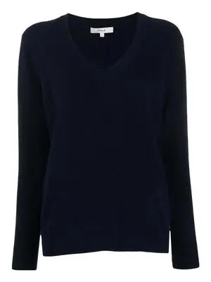 Vince V-neck Cashmere Sweater - Black