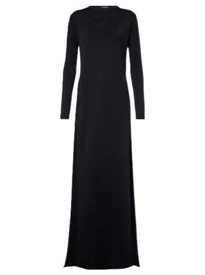 TOM FORD Knitted Gown With Side Slits - Black