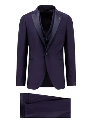 Tagliatore Three-piece Tailored Suit - Black