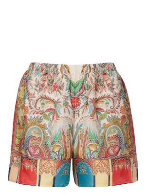 ETRO Etro Paisley Silk Satin Shorts