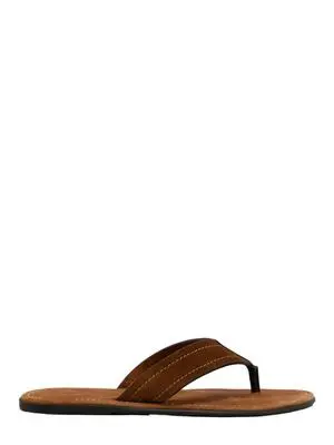 THE ROW Suede Flip-flops - Brown