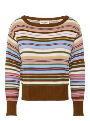 Max Mara Striped Long Sleeve Knit - Multi-color