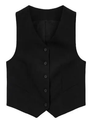 ALLSAINTS Aleida Lightweight Tri Waistcoat - Black