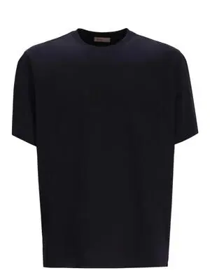 Herno Logo Embroidered Crewneck T-shirt - Black