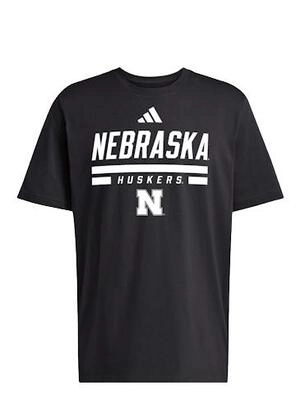 Adidas Cornhuskers Tee Shirt - Black Black
