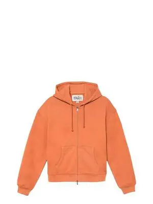 BAD BUNNY X Zara Cropped Fit Zip Hoodie - Orange