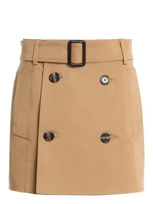 Françoise Solène Cotton Mini Skirt - Tan