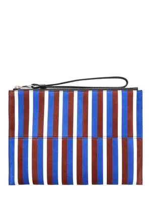 Proenza Schouler Suede And Leather Pouch - Multi