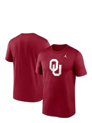 JORDAN BRAND Oklahoma Sooners Primetime Legend Logo T-shirt - Crimson